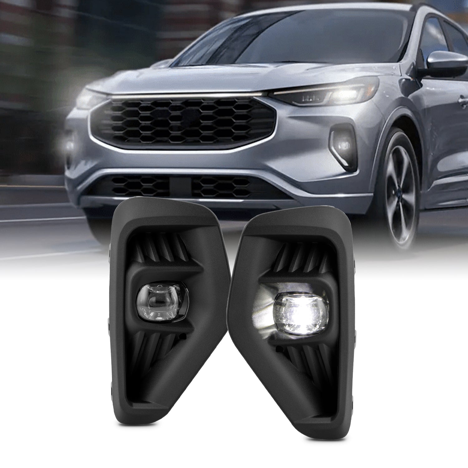 AKKON - Fits 2023-2025 Ford Escape LED Bumper Driving Fog Lights Pair