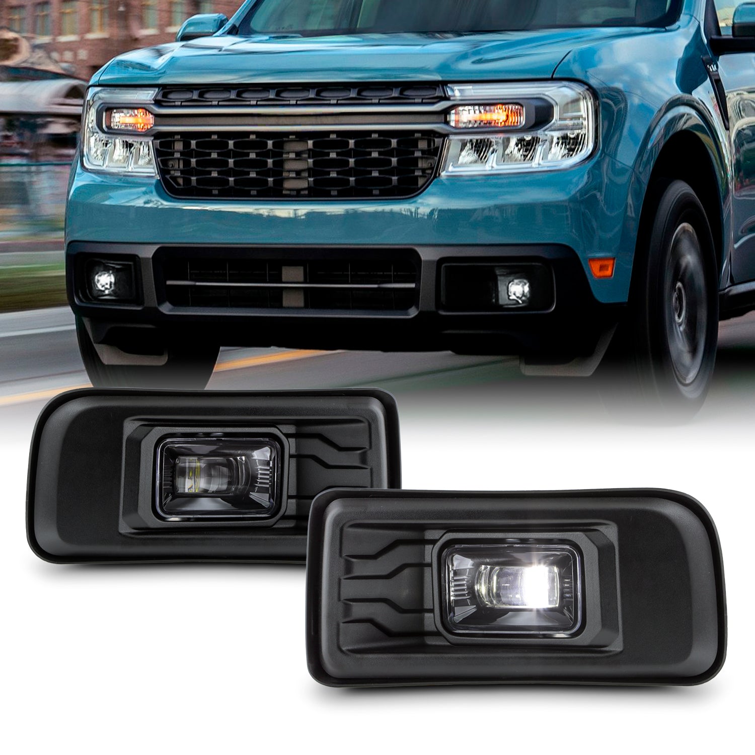 AKKON - Fit 2022 2023 2024 Ford Maverick 22-24 Front Bumper LED Fog Li