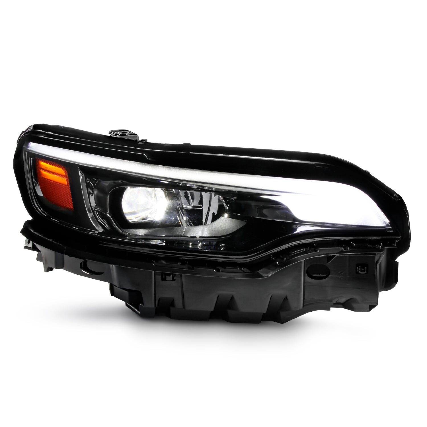AKKON - Fits 2019-2023 Jeep Cherokee Full LED DRL Tube Projector Headl